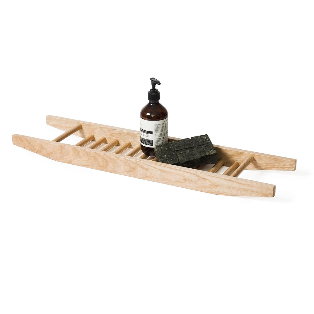 bath bridge oak - bathroom storage | wireworks london – Wireworks