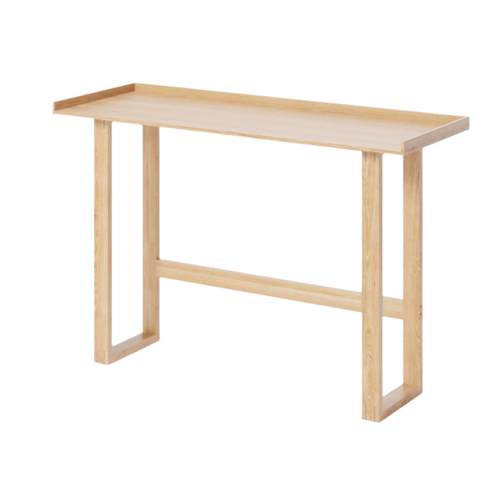 desk writing table slim – oak | home office furniture | wireworks ...
