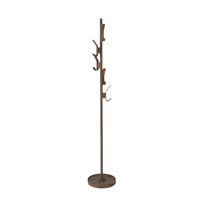 Coat stand right hook walnut hallway storage by wireworks – Wireworks