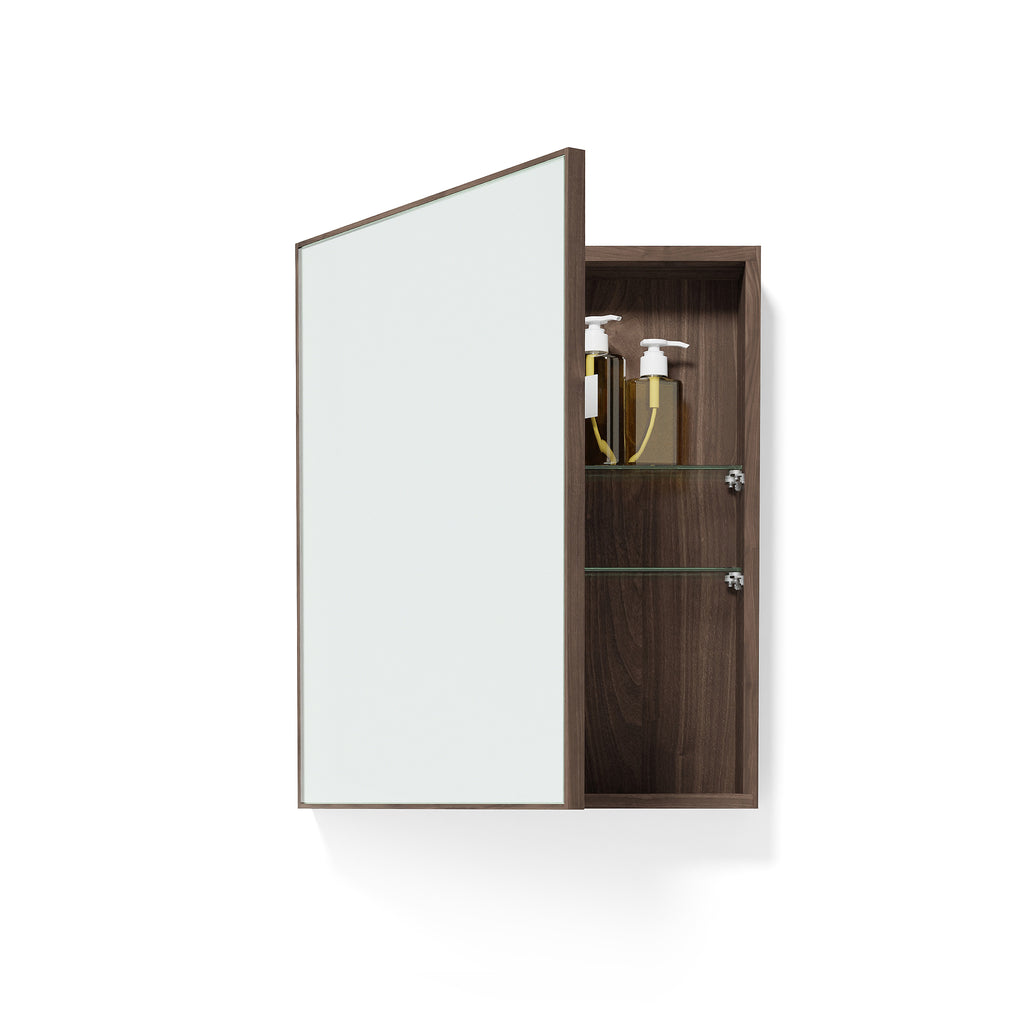 slimline bathroom cabinet 550 | walnut | wireworks london – Wireworks