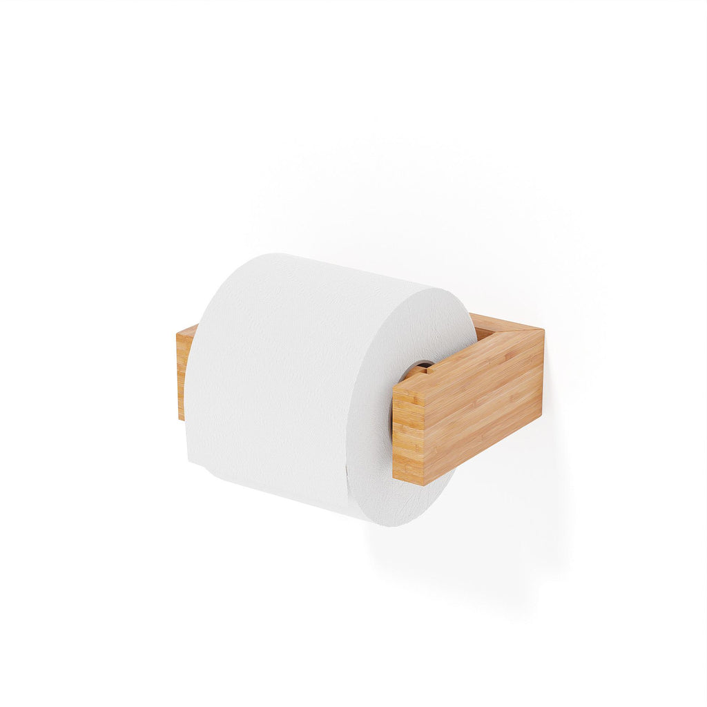 toilet roll holder arena - bamboo – Wireworks